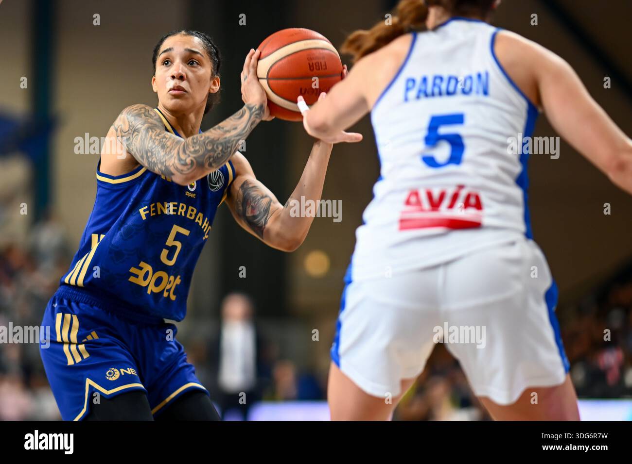 Gabby Williams of Fenerbahce during the Women's Euroleague match ...