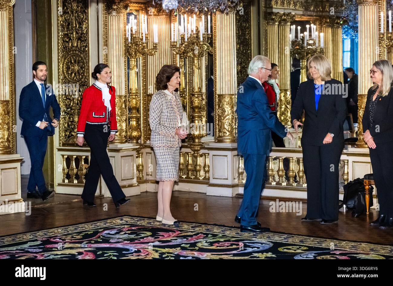 STOCKHOLM 20260115 King Carl Gustaf, Queen Silvia, Crown Princess ...