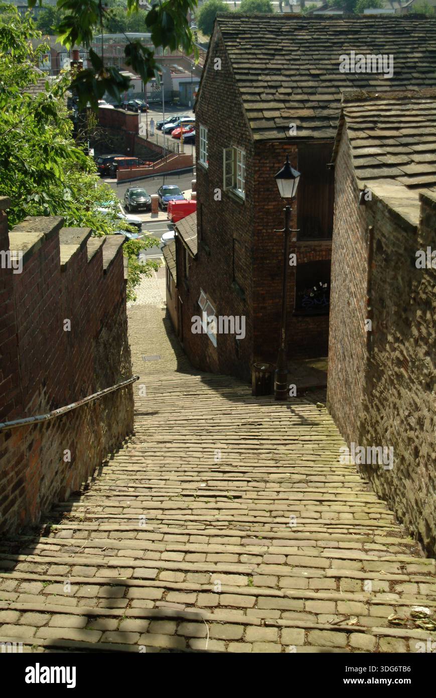 Macclesfield, 108 steps, behind St. Michael's Church, a winding ...