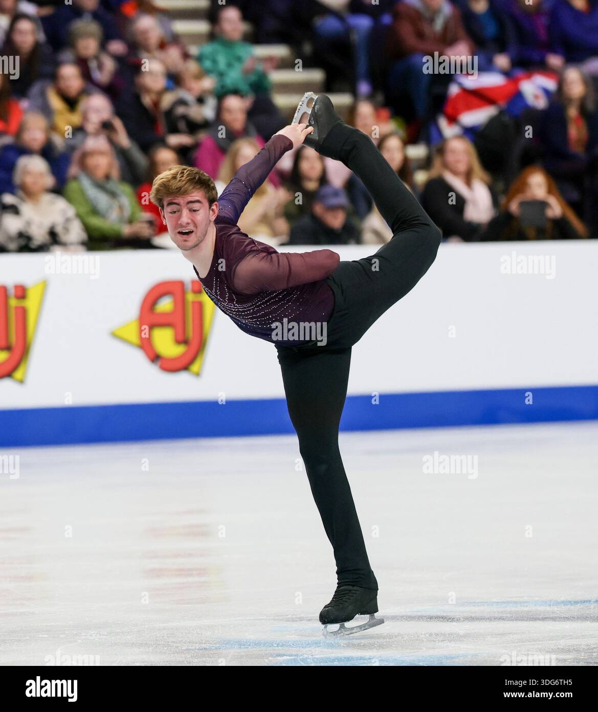 Day Two. 15th Jan, 2026. Edward Appleby of Great Britain competes in ...