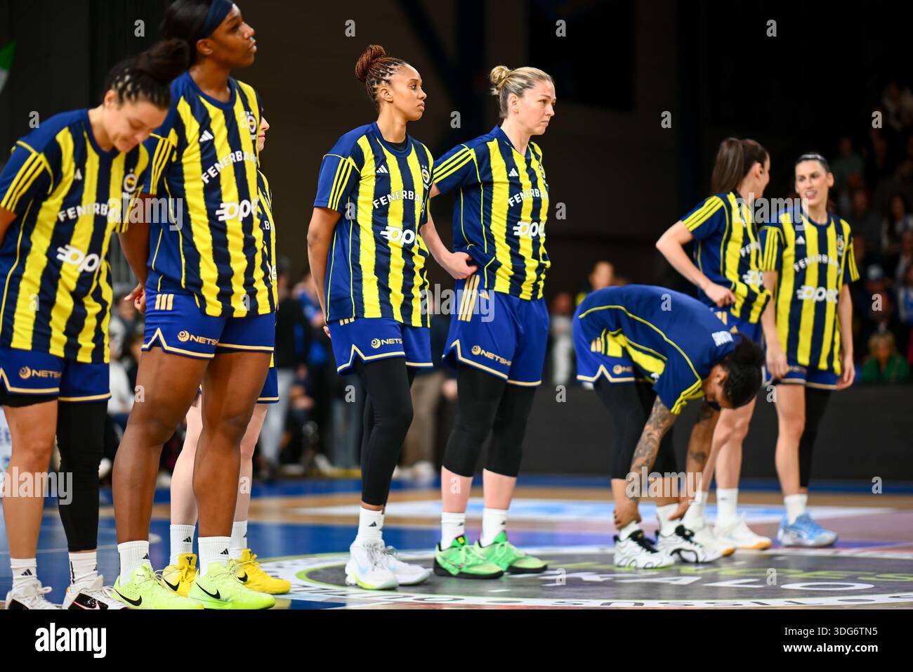 Iliana Rupert of Fenerbahce and Emma Meesseman of Fenerbahce during the ...