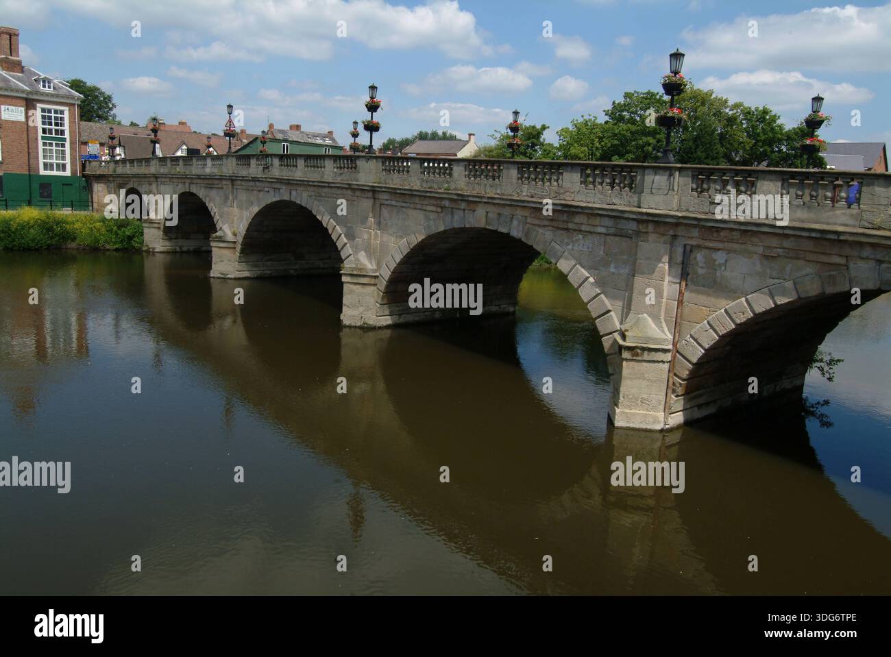 Shrewsbury, Welsh bridge over River Severn. - Shrewsbury - England ...