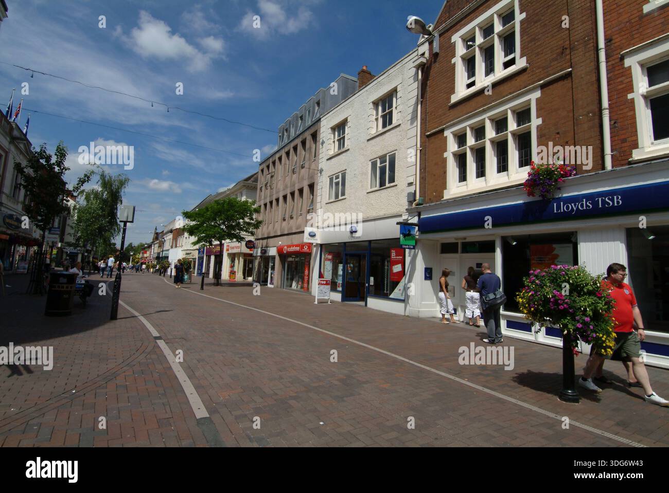 Stafford, town centre shops on Goalgate Street. - Stafford - England ...