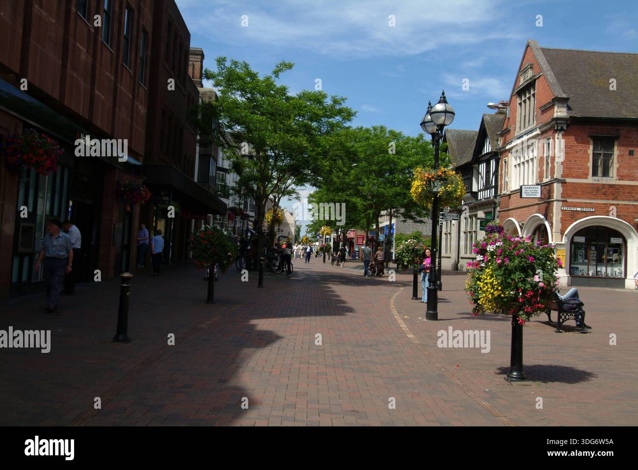 Stafford, town centre Greengate Street. - Stafford - England, United ...