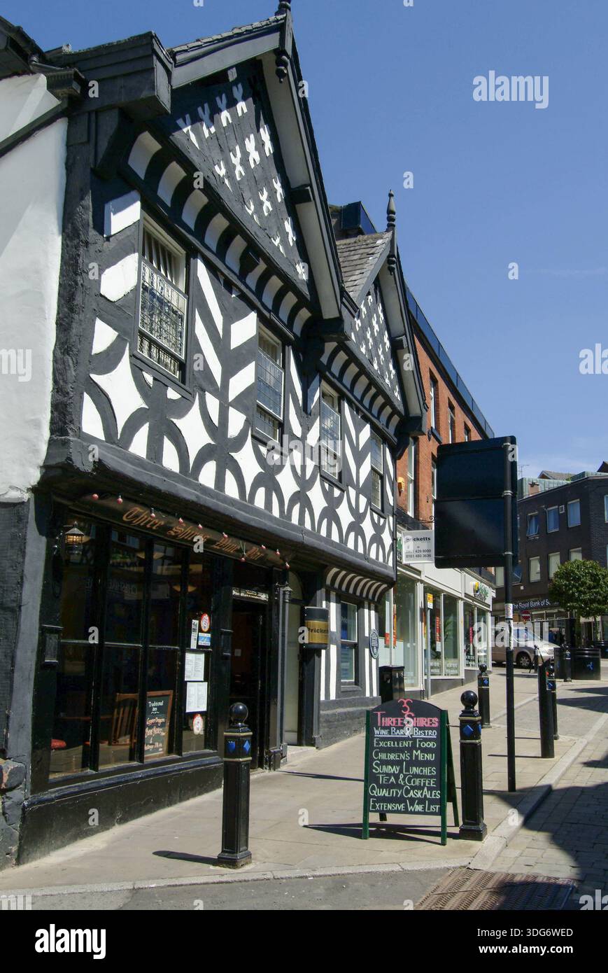 Stockport, timber framed building. Underbank Hall now Nat West bank ...