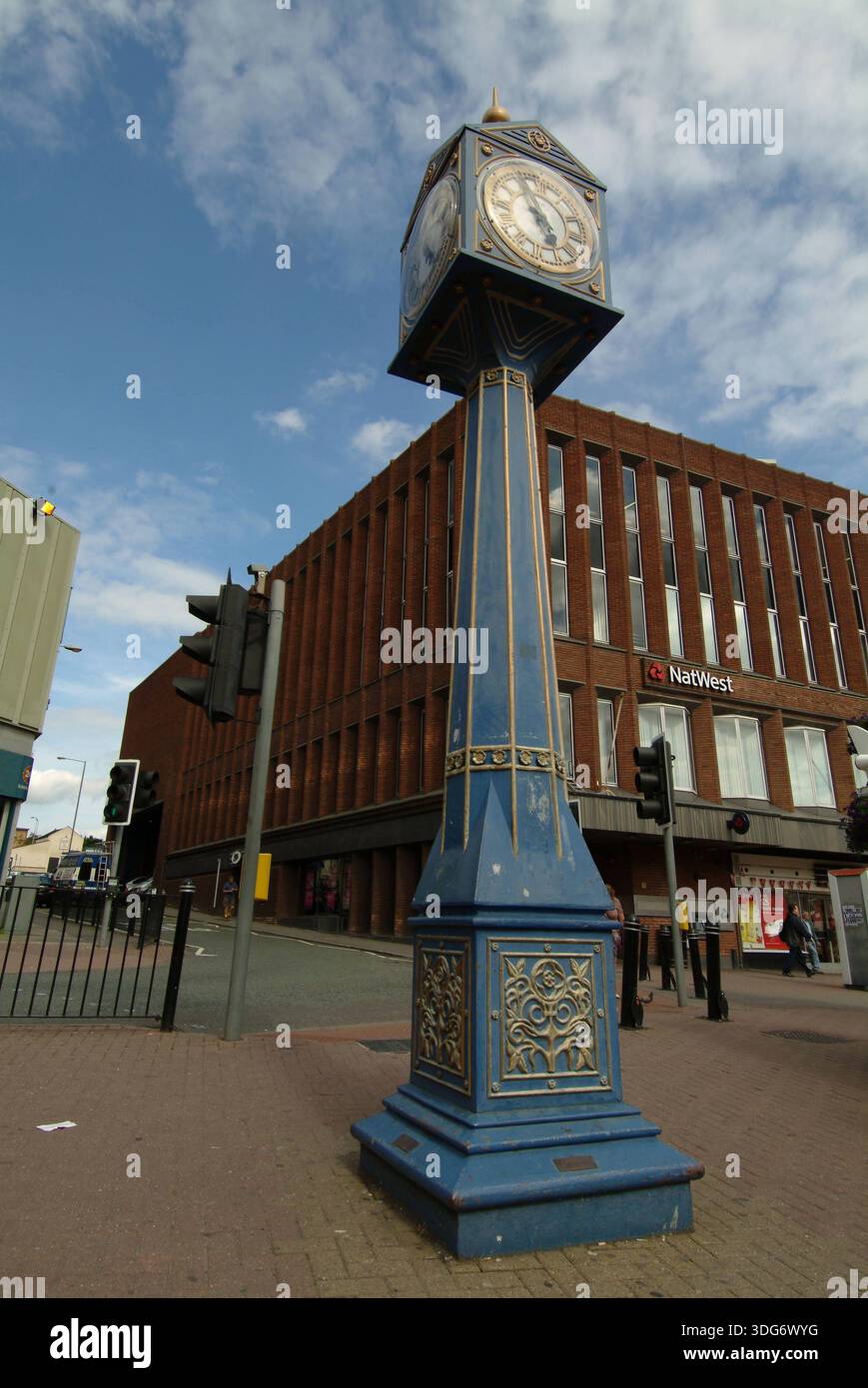 Stoke-On-Trent town centre, clock in town square. - Stoke On Trent ...