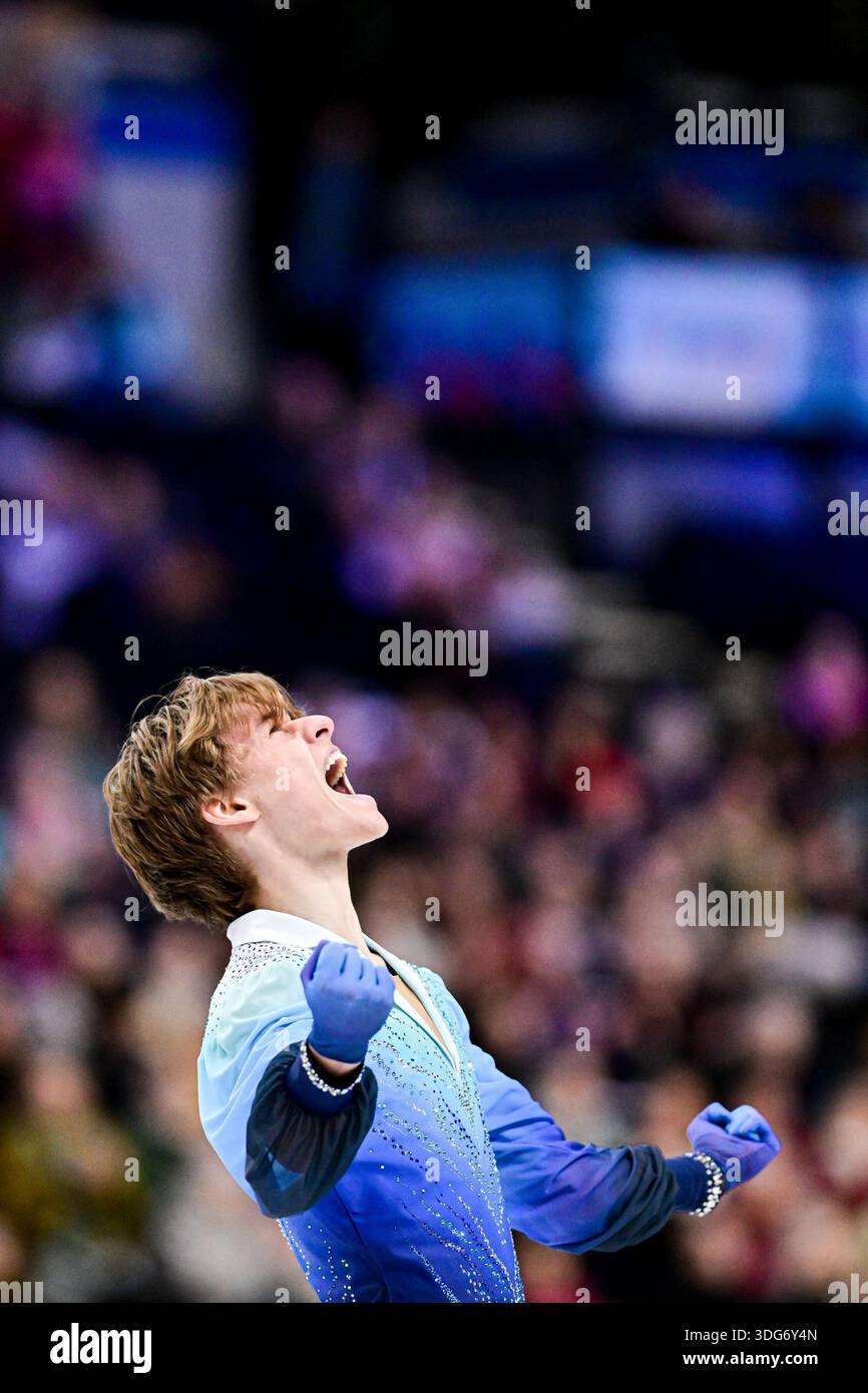 Tamir KUPERMAN (ISR), during Men Short Program, at the ISU Figure ...