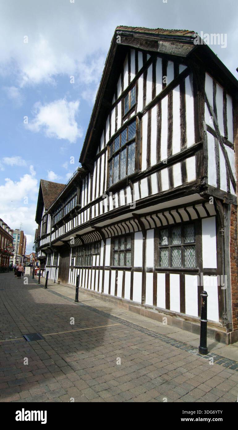 Worcester, Greyfriars (1480) timber framed National trust property. - Worcester - England ...