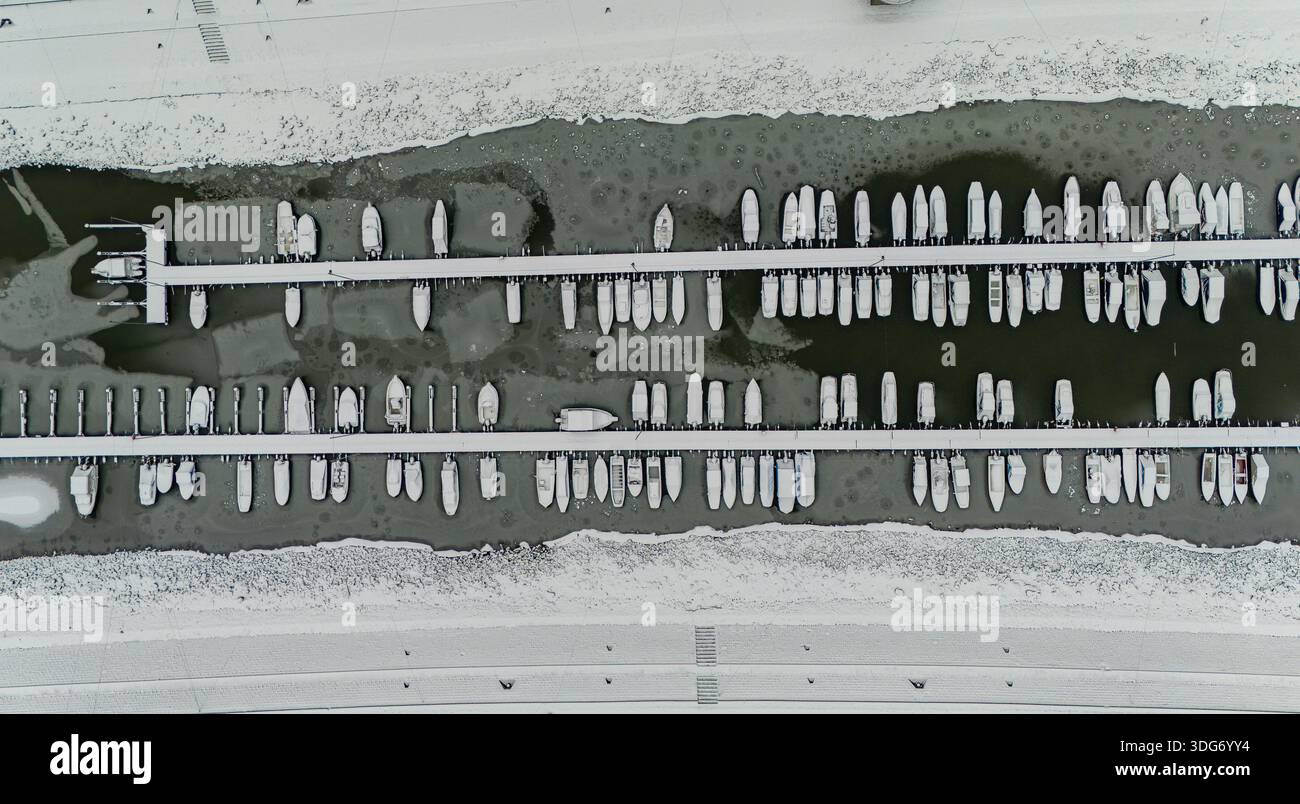 Aerial photograph of Osijek and the Co-Cathedral of Saints Peter and ...