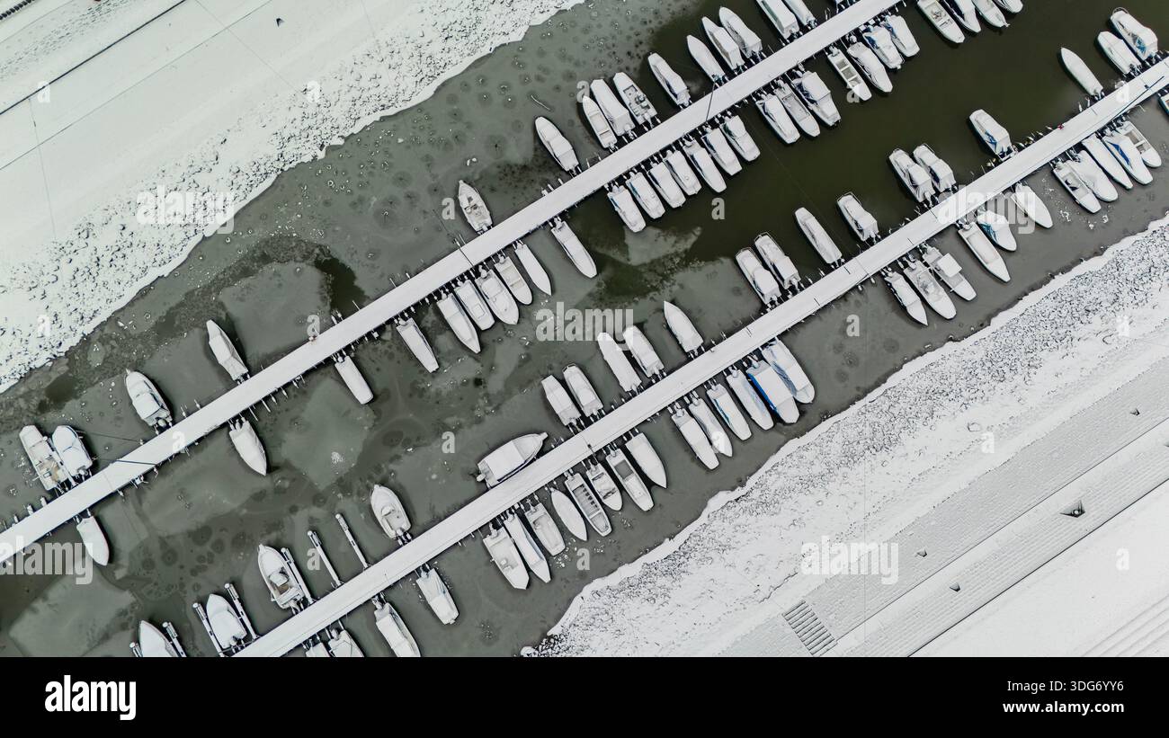 Aerial photograph of Osijek and the Co-Cathedral of Saints Peter and ...