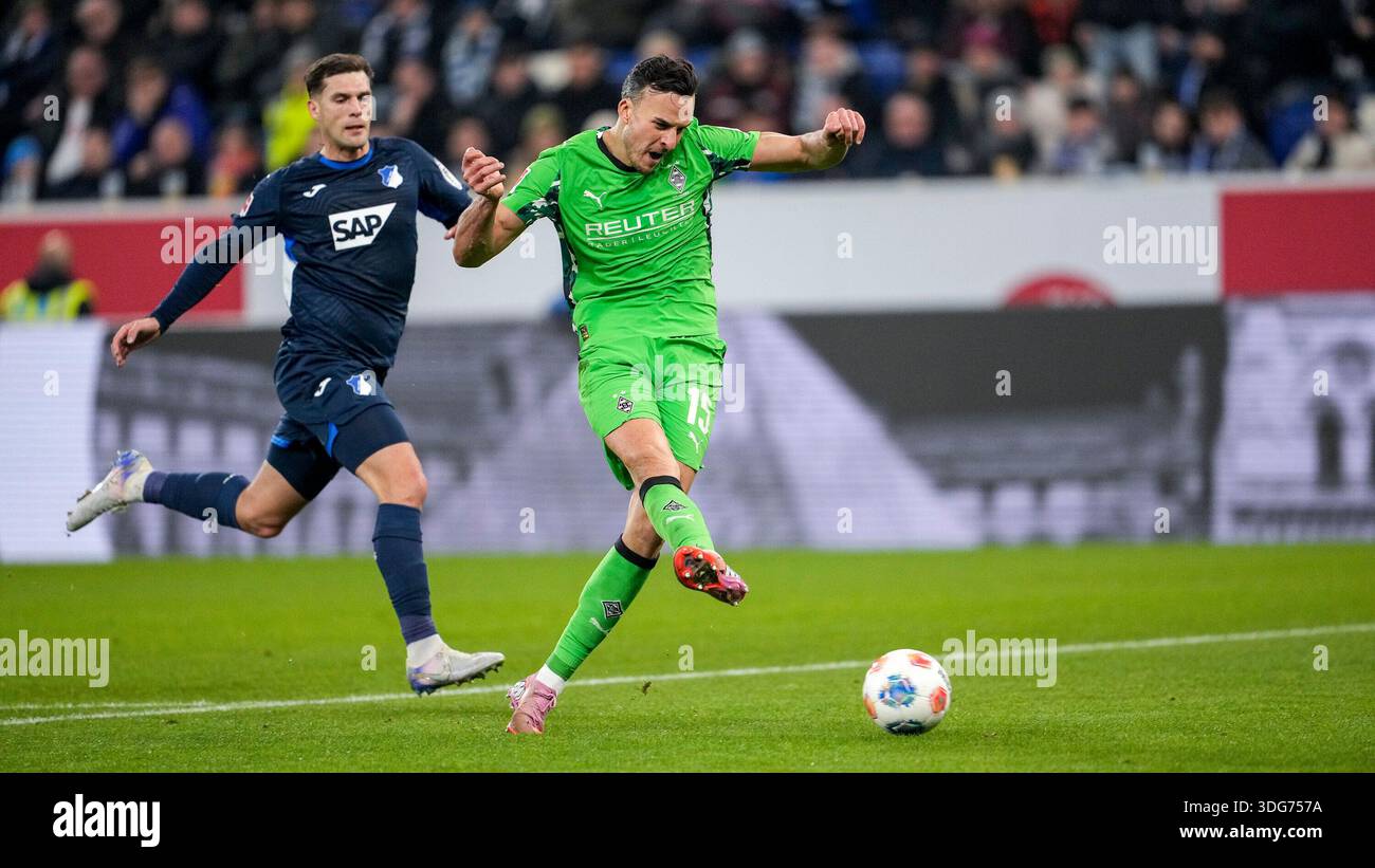 from left: Robin Hranac (Hoffenheim, 2), Haris Tabakovic (BMG, 15 ...