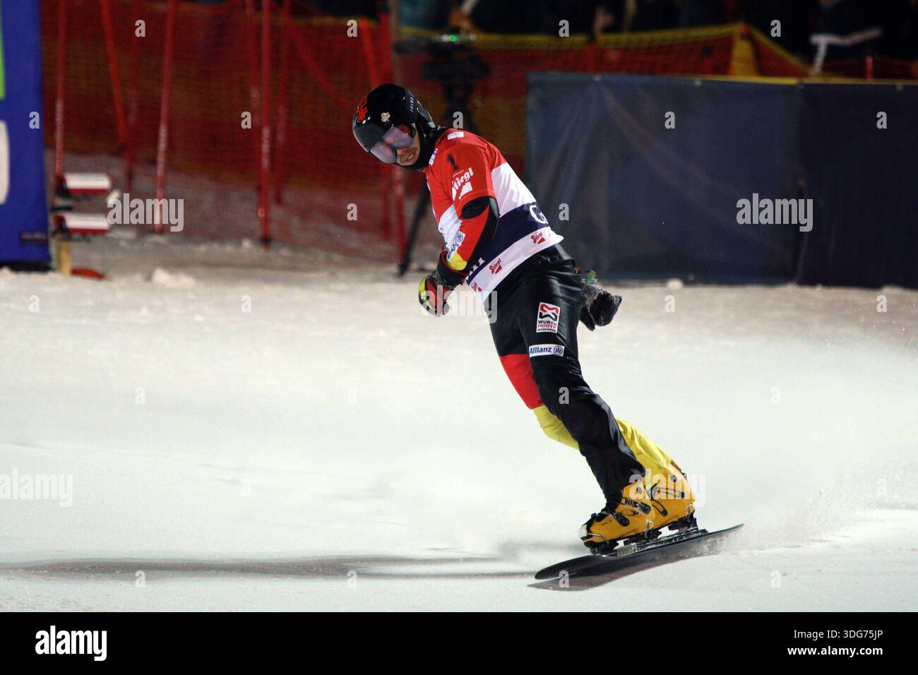 BAD GASTEIN, AUSTRIA - JANUARY 13: Sad BAUMEISTER, Stefan (GER, #1) at ...