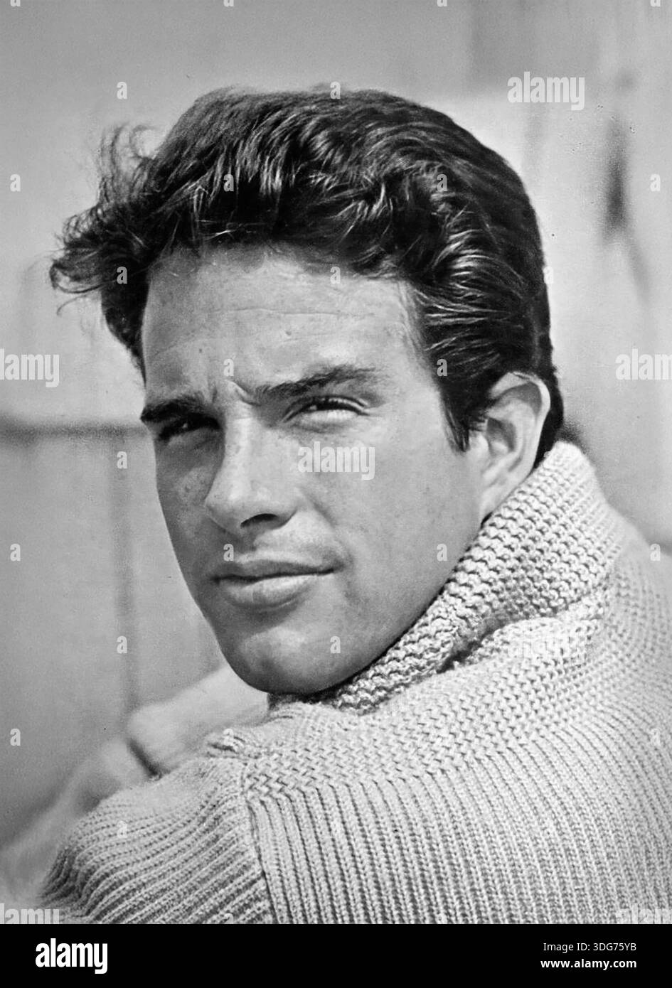 Warren Beatty. Portrait of the American actor and filmmaker, Henry ...