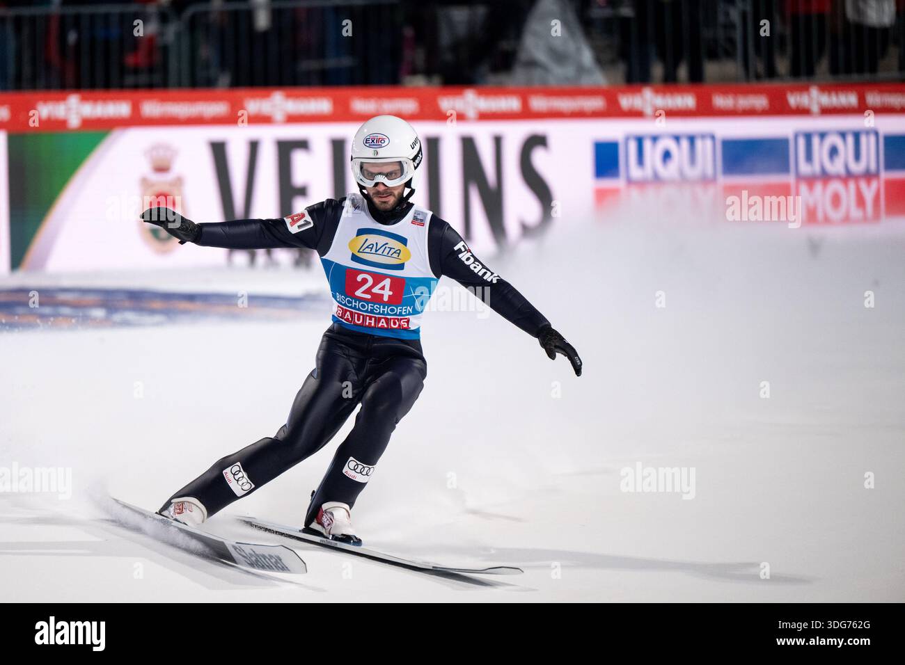 ZOGRAFSKI Vladimir (Bulgaria) at the finish line, AUT, Three Kings Jump ...