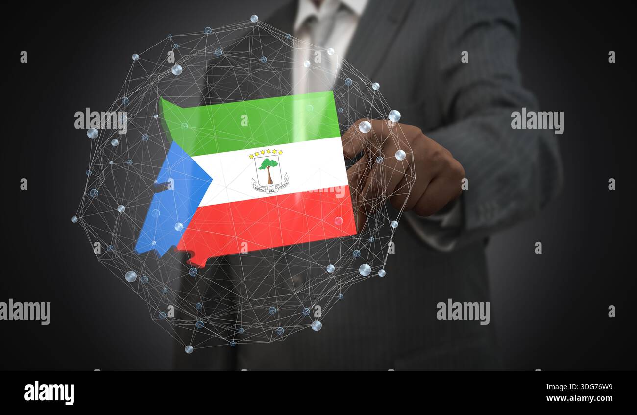 Equatorial guinea digital map hi-res stock photography and images - Alamy