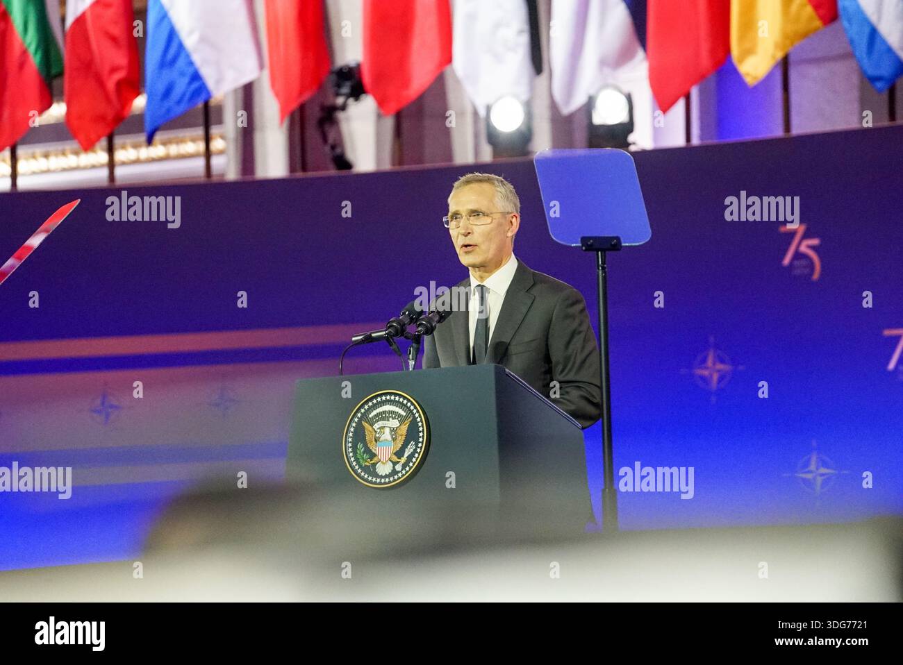 Secretary general of nato jens stoltenberg hi-res stock photography and ...