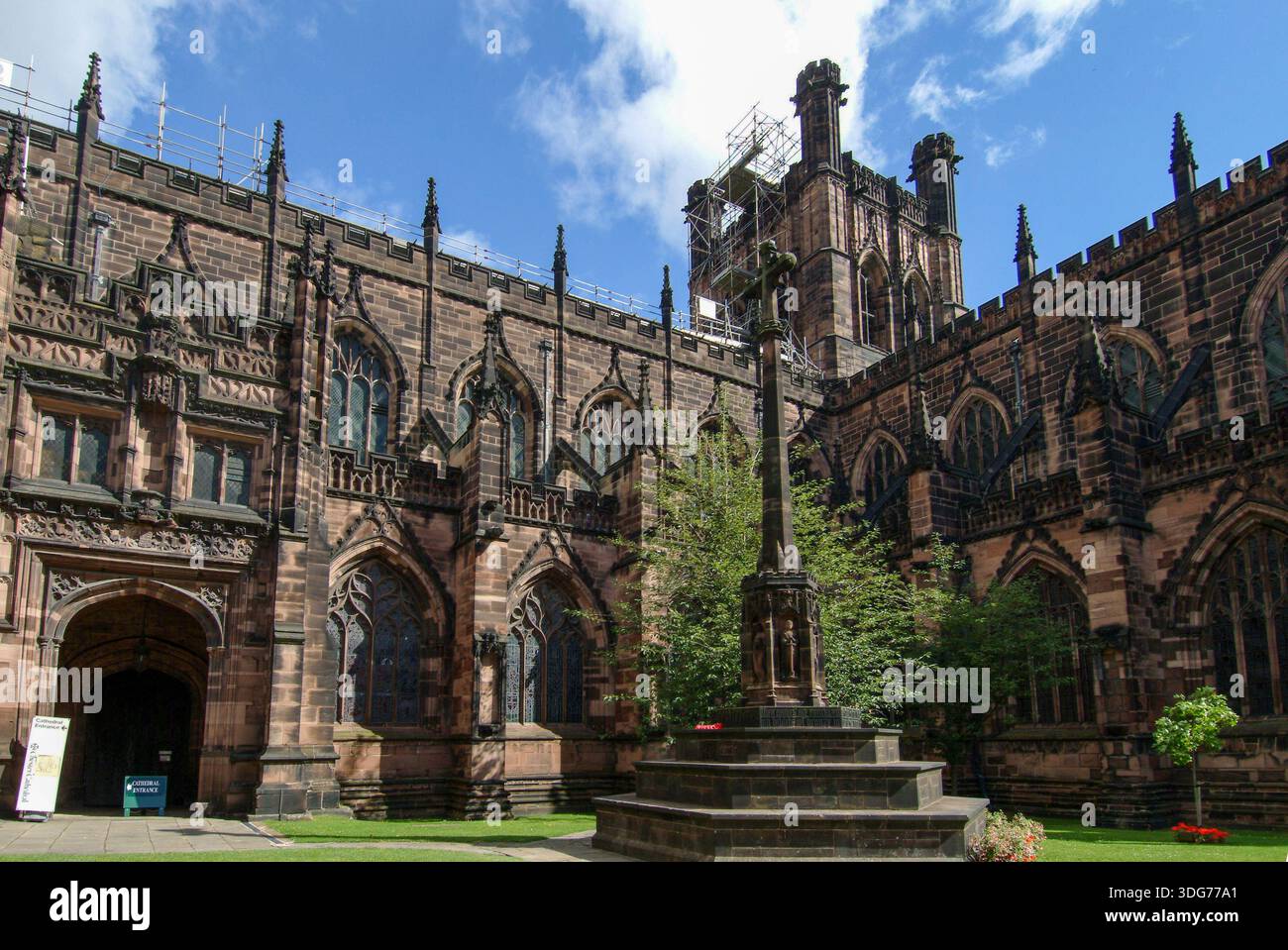 Chester, cathedral Church of England on Saint Werburgh's street ...
