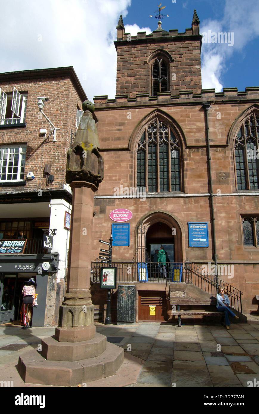 Chester Cross Chester High Cross in front of St. Peter's Church ...