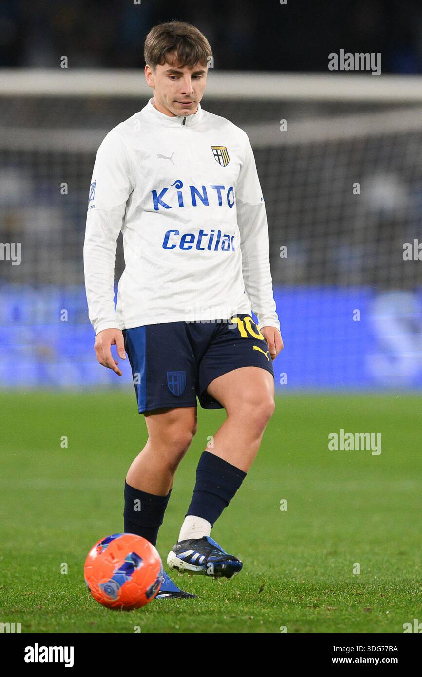 Diego Armando Maradona Stadium, Naples, Italy - Adrian Bernabe of Parma ...