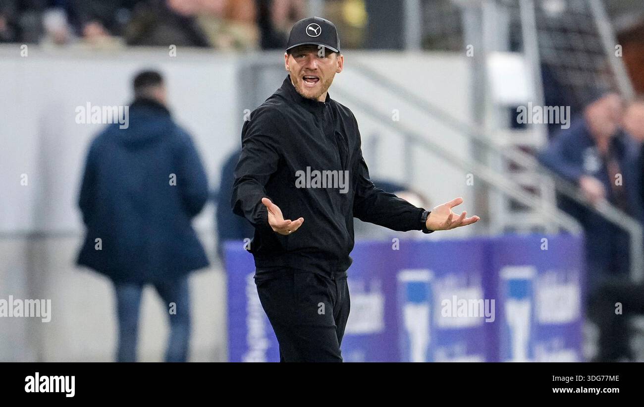 Eugen Polanski (coach, head coach, BMG), gives instructions, gestures ...