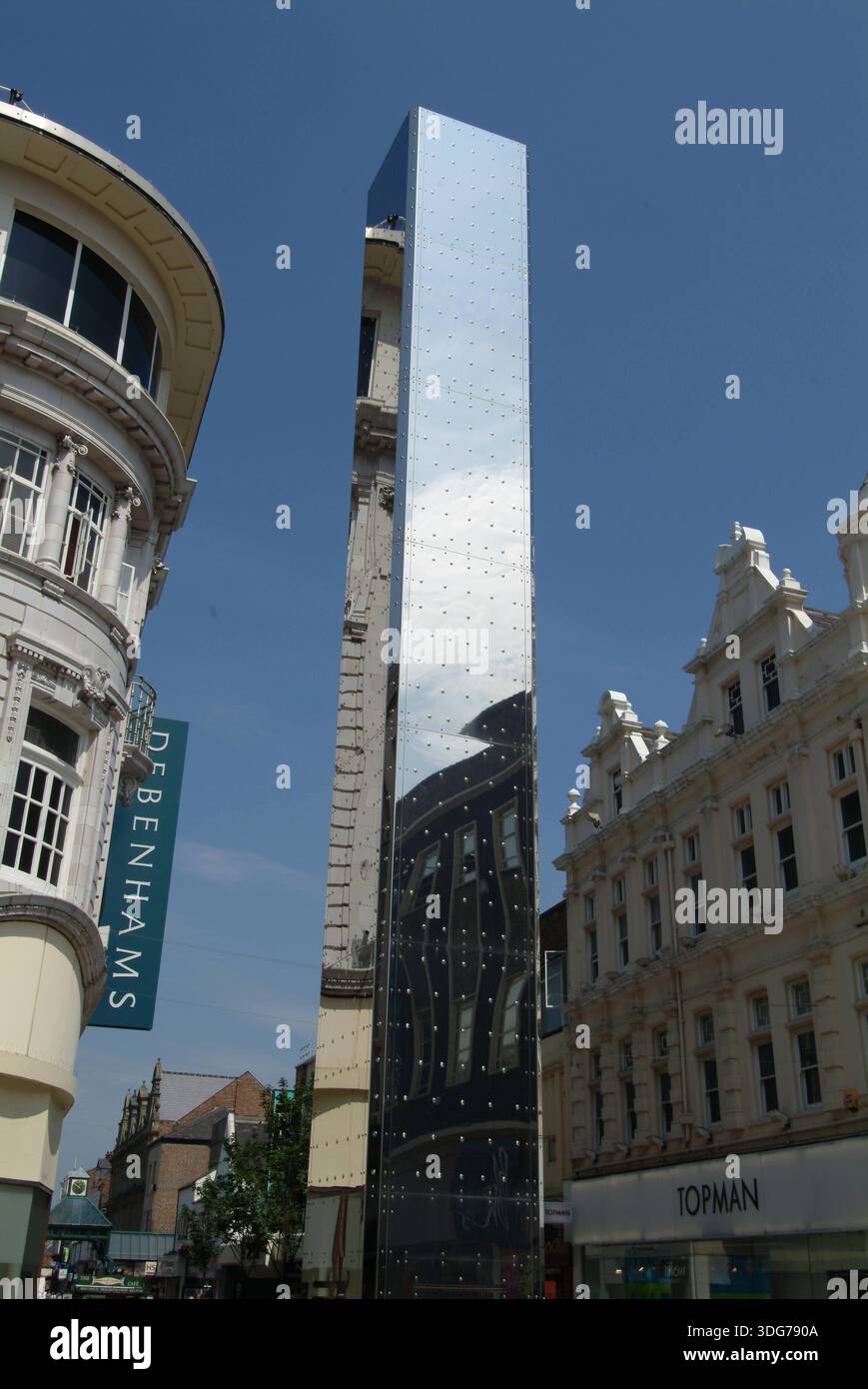 Middlesbrough, stainless steel obelisk, corporate contemporary public ...