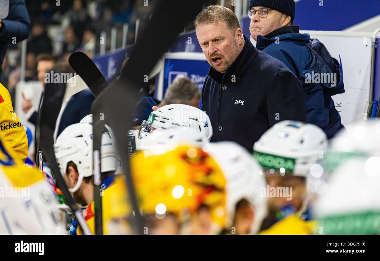 Kloten, Switzerland, 2nd Jan 2026:HC Davos assistant coach Klas Ostman ...