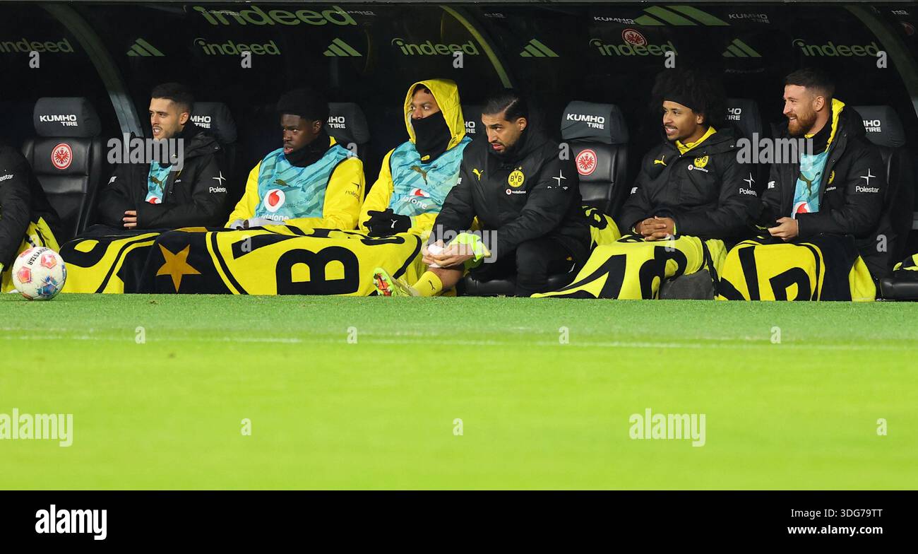 from left: Yan Couto, Mussa Kaba, Filippo Mane, Emre Can, Karim-David ...