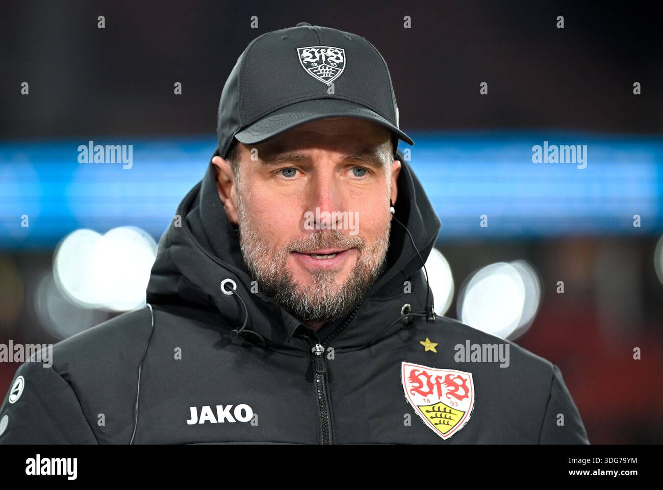Trainer [coach] Sebastian Hoeness (Stuttgart) Leverkusen, January 10 ...