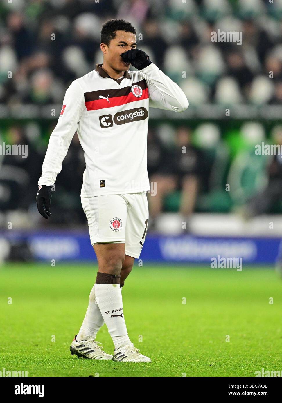 Joel Chima Fujita (St. Pauli) Wolfsburg, January 14, 2026, Football ...