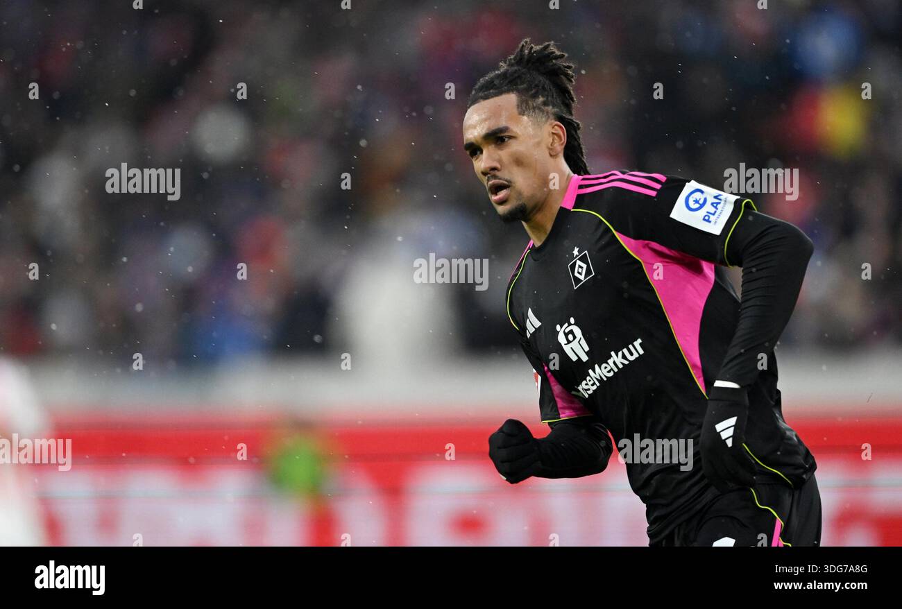 Damion Downs (HSV Hamburg) Freiburg, January 10, 2026, Soccer ...