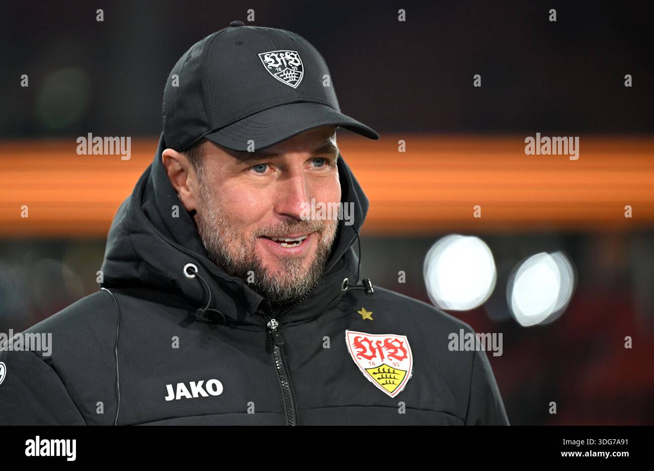 Trainer [coach] Sebastian Hoeness (Stuttgart) Leverkusen, January 10 ...