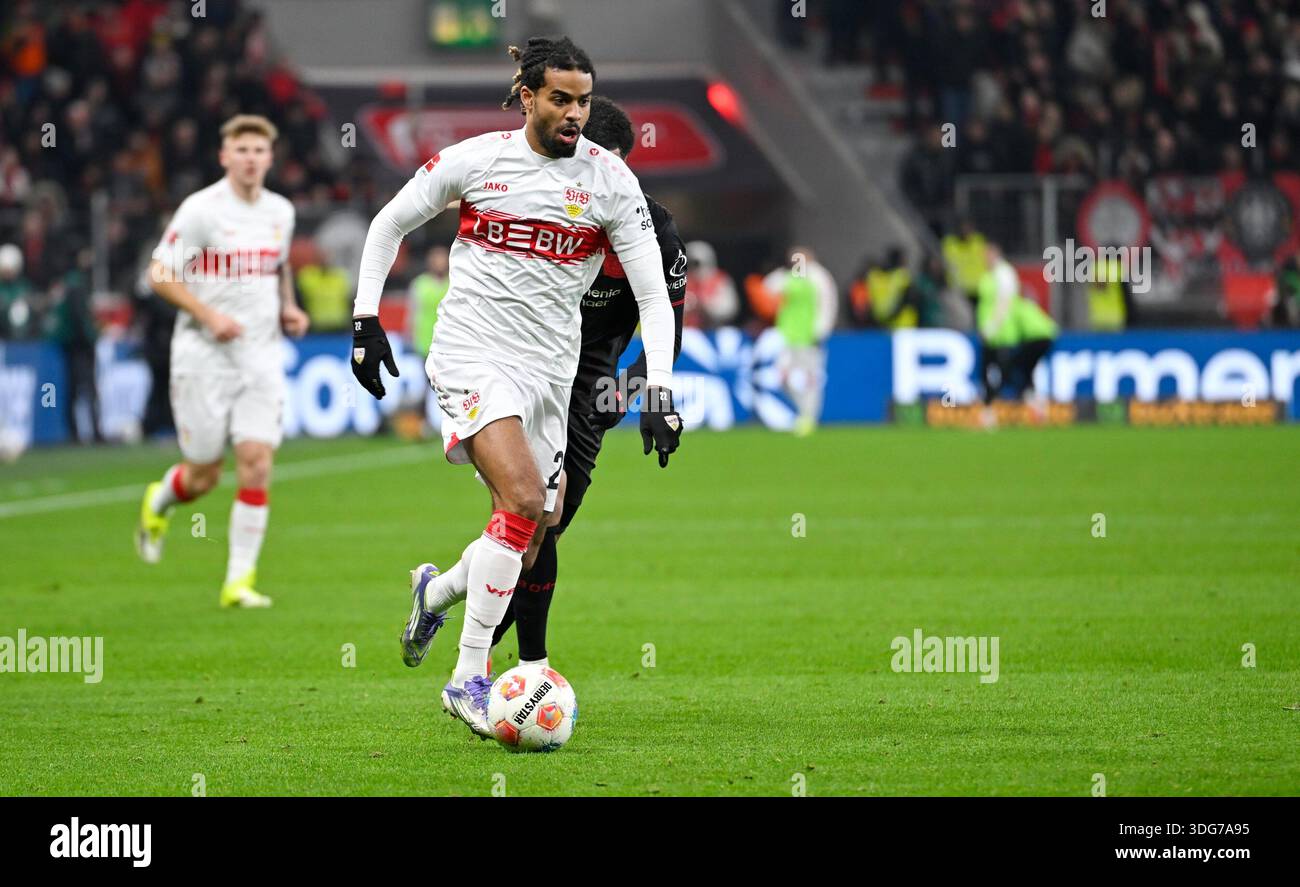Lorenz Assignon (Stuttgart) Leverkusen, January 10, 2026, Soccer ...