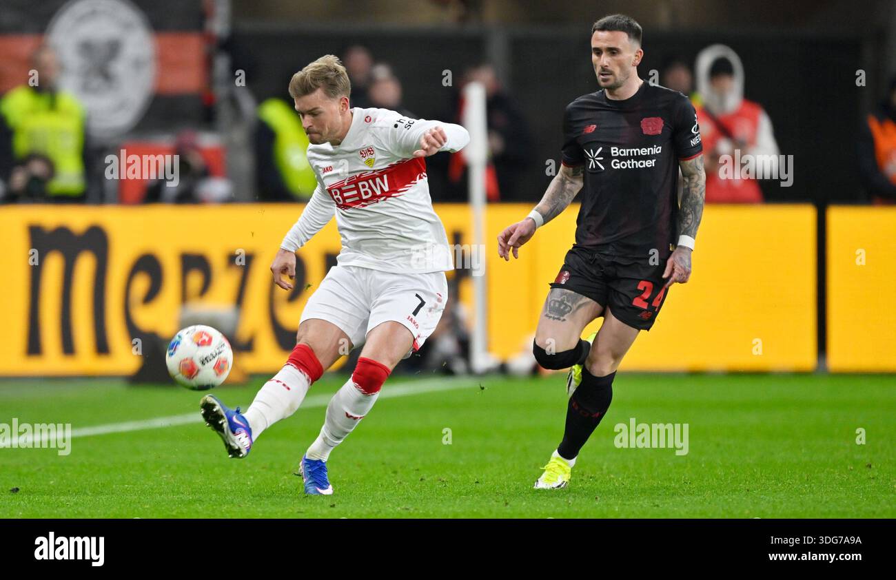 From left: Maximilian Mittelstaedt. Aleix Garcia (Leverkusen ...