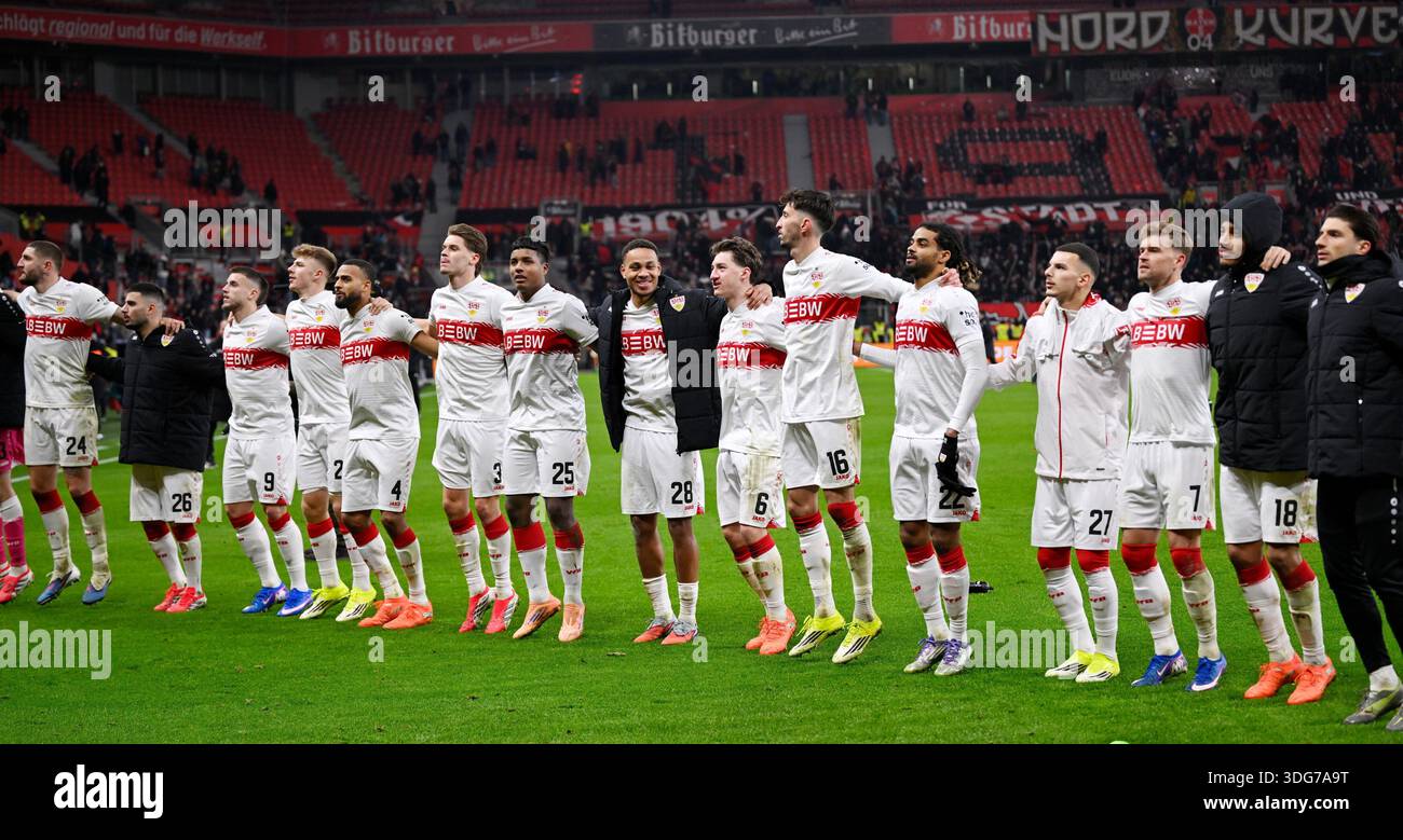 Final celebration Stuttgart Leverkusen, January 10, 2026, Football ...