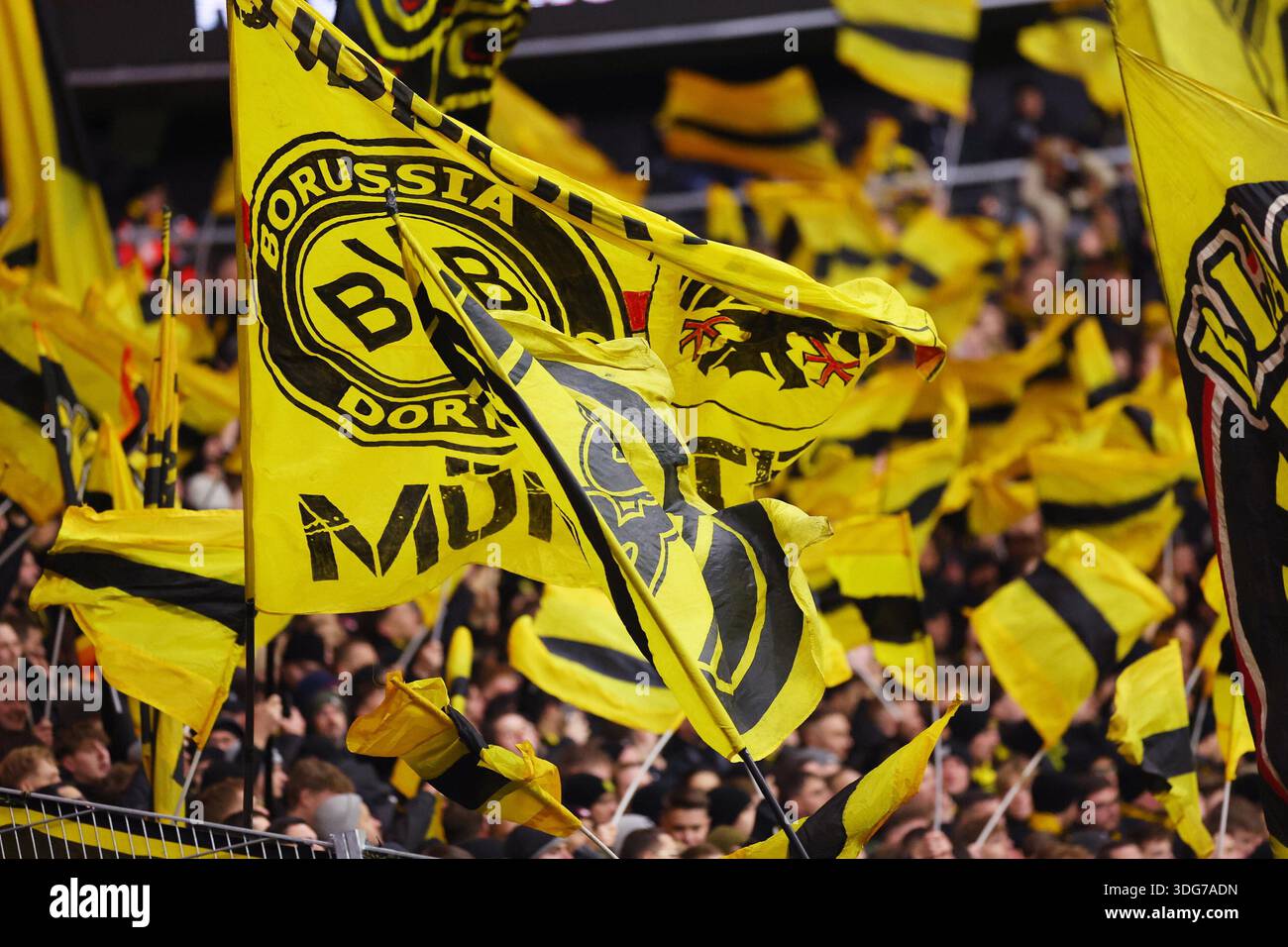 Fans supporters Dortmund Frankfurt, January 9, 2026, Soccer, Bundesliga ...