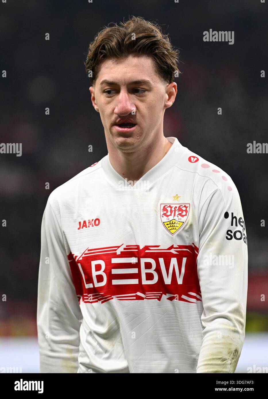 Angelo Stiller (Stuttgart) Leverkusen, January 10, 2026, Soccer ...