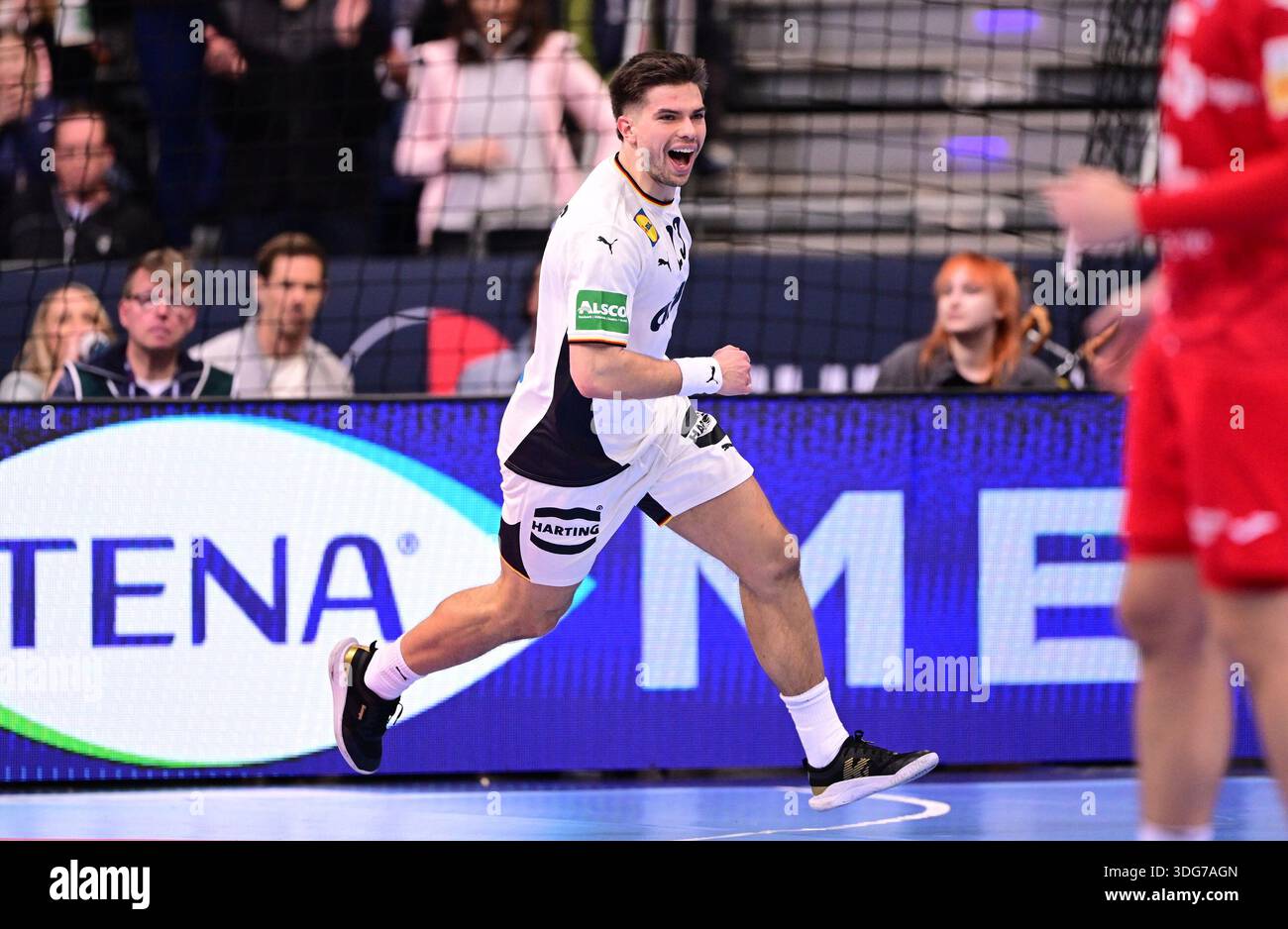 Renars Uscins (Germany) Hannover, January 11, 2026, Handball, Test ...
