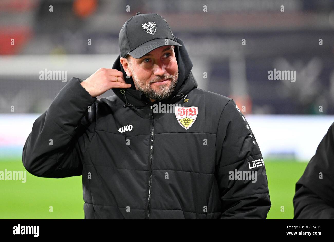 Trainer [coach] Sebastian Hoeness (Stuttgart) Leverkusen, January 10 ...