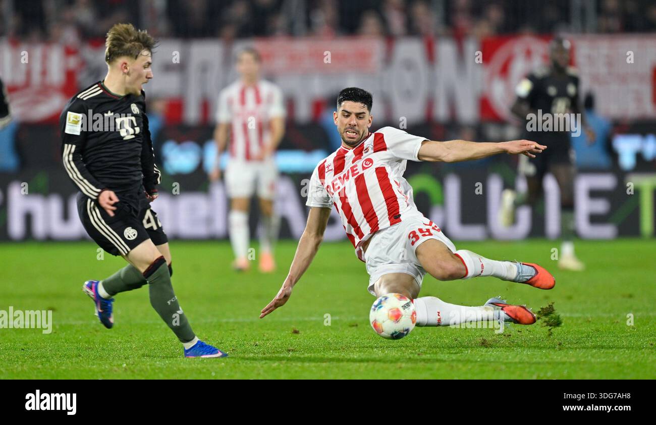 from left: Lennart Karl (Bayern), Cenk Oezkacar Cologne, January 14 ...
