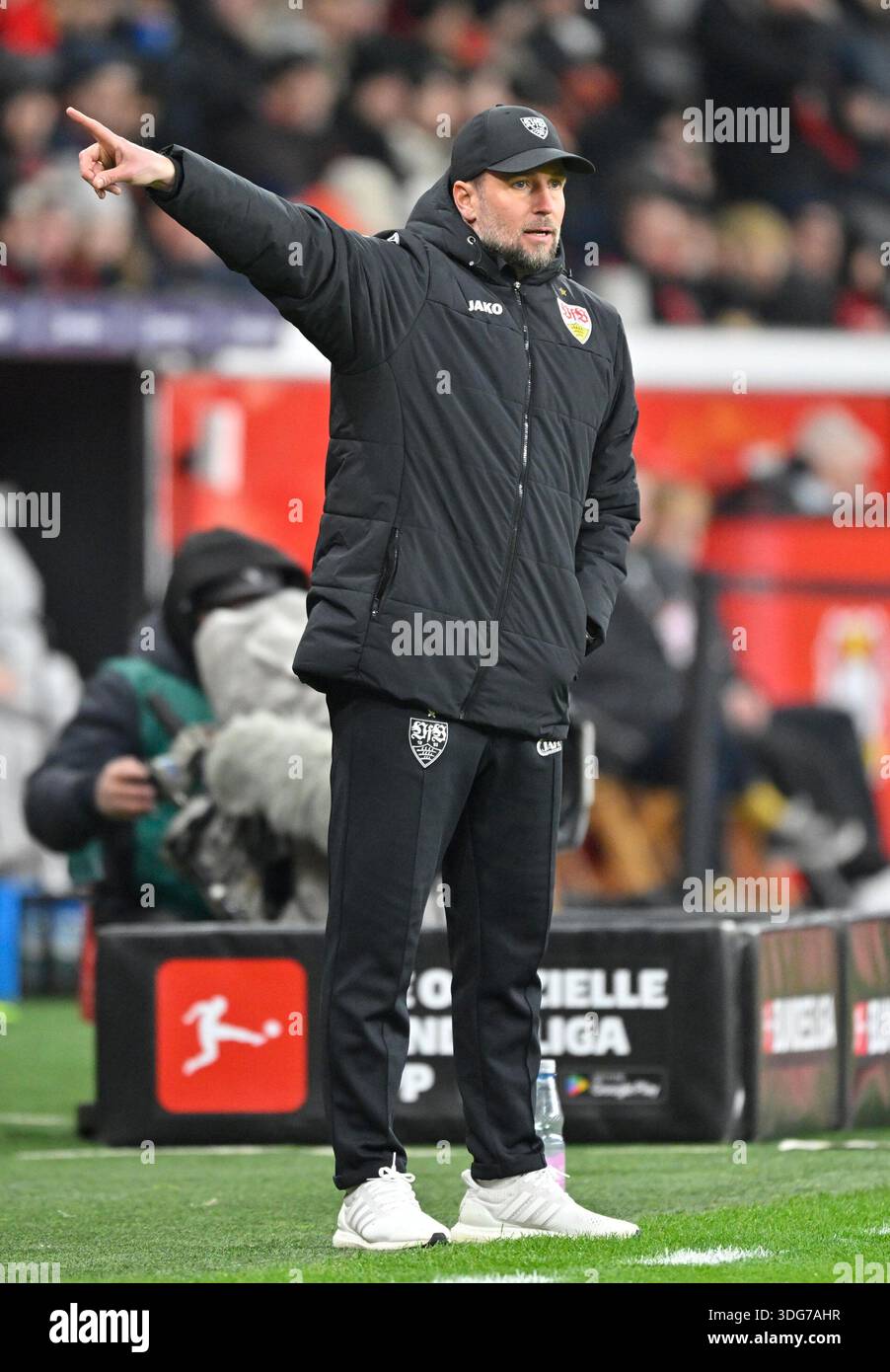 Trainer [coach] Sebastian Hoeness (Stuttgart) Leverkusen, January 10 ...