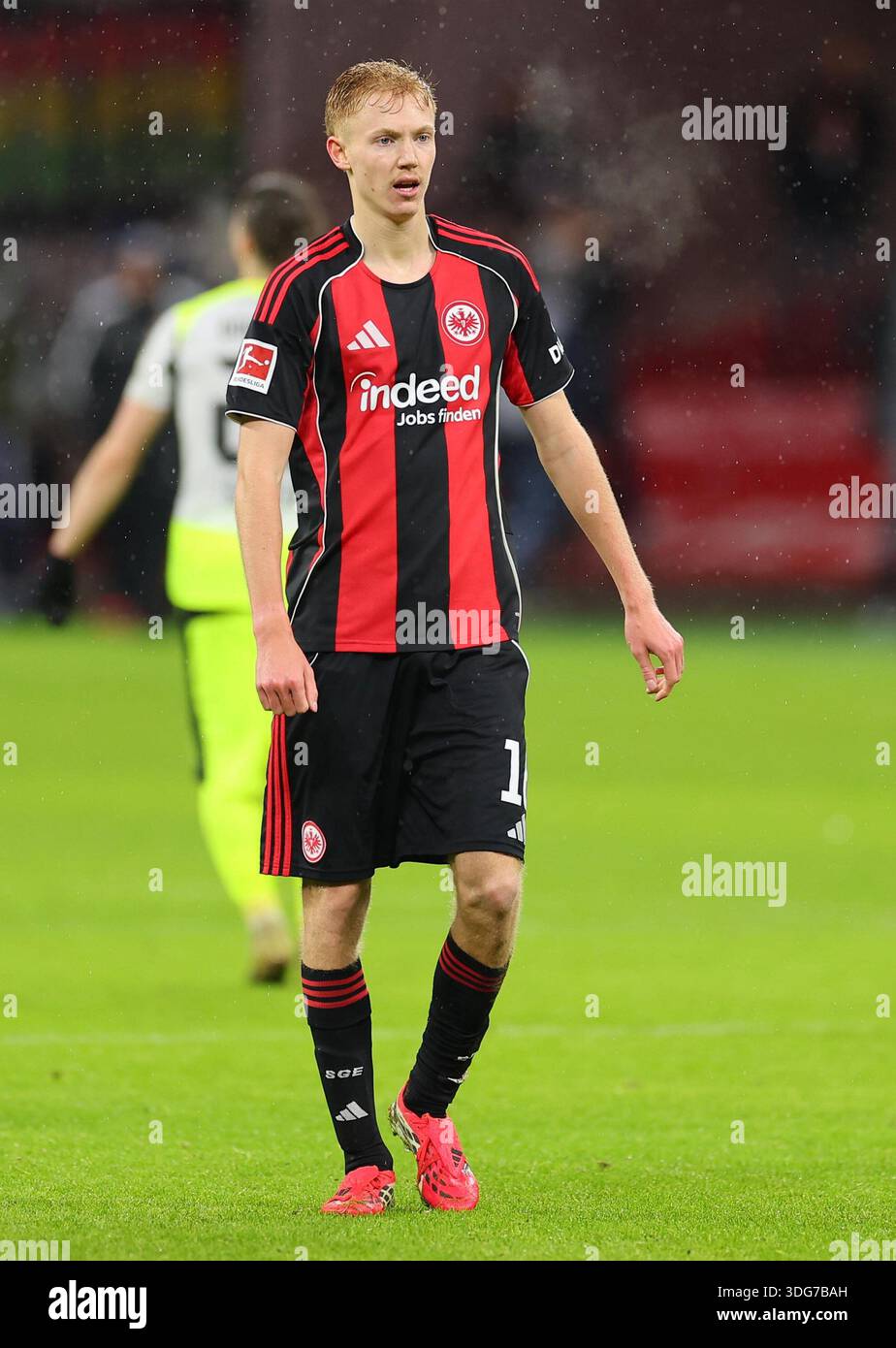 Hugo Larsson (Frankfurt) Frankfurt, January 9, 2026, Soccer, Bundesliga ...