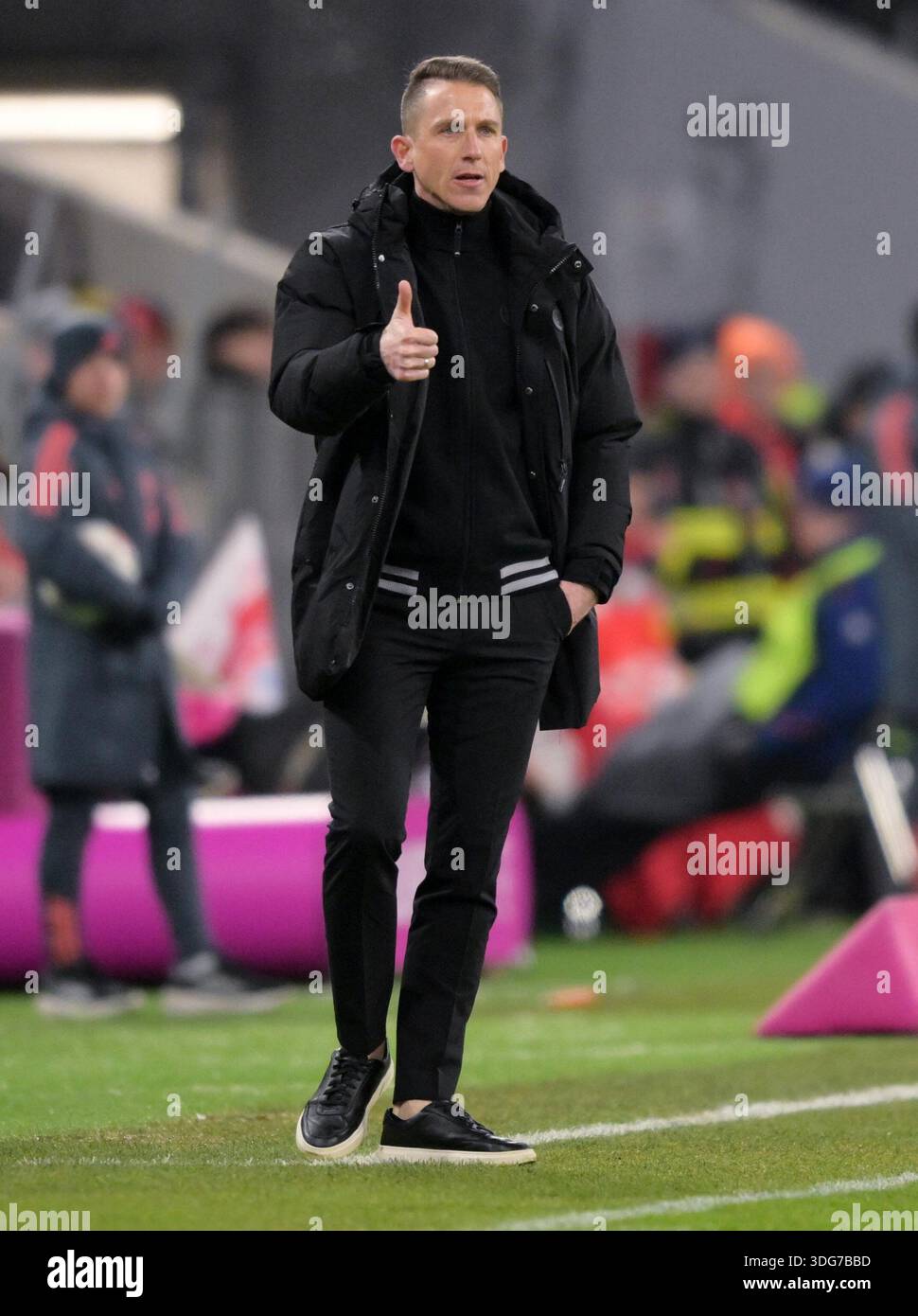 Trainer [coach] Daniel Bauer (Wolfsburg) Munich, January 11, 2026 ...