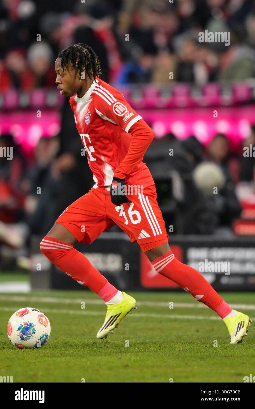 Wisdom Mike (Bayern) Munich, January 11, 2026, Football, Bundesliga ...