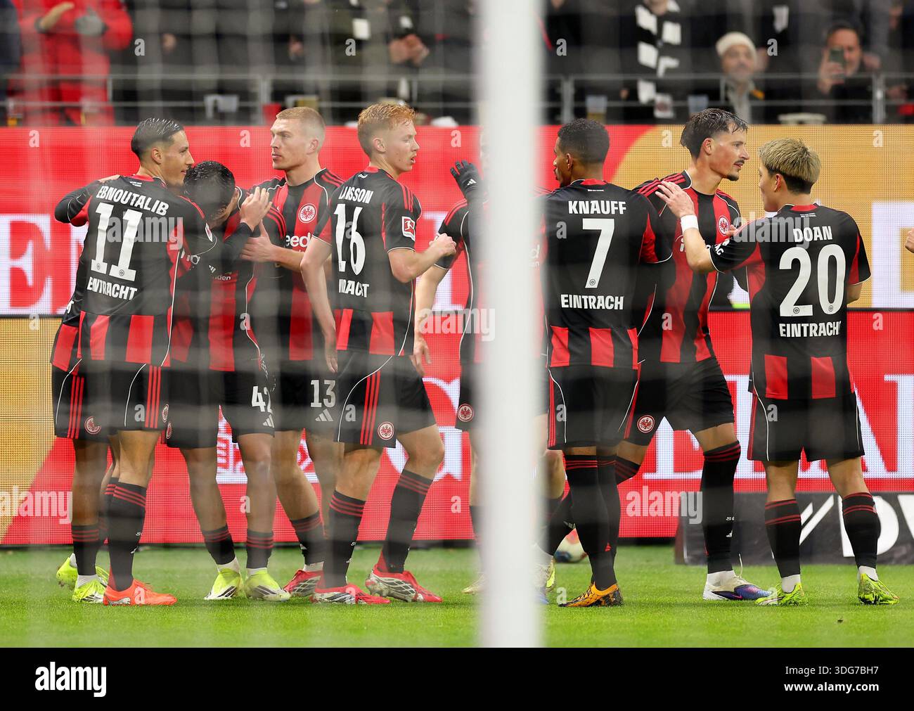 1:1 Goal, celebration, from left Younes Ebnoutalib, goal scorer Can ...