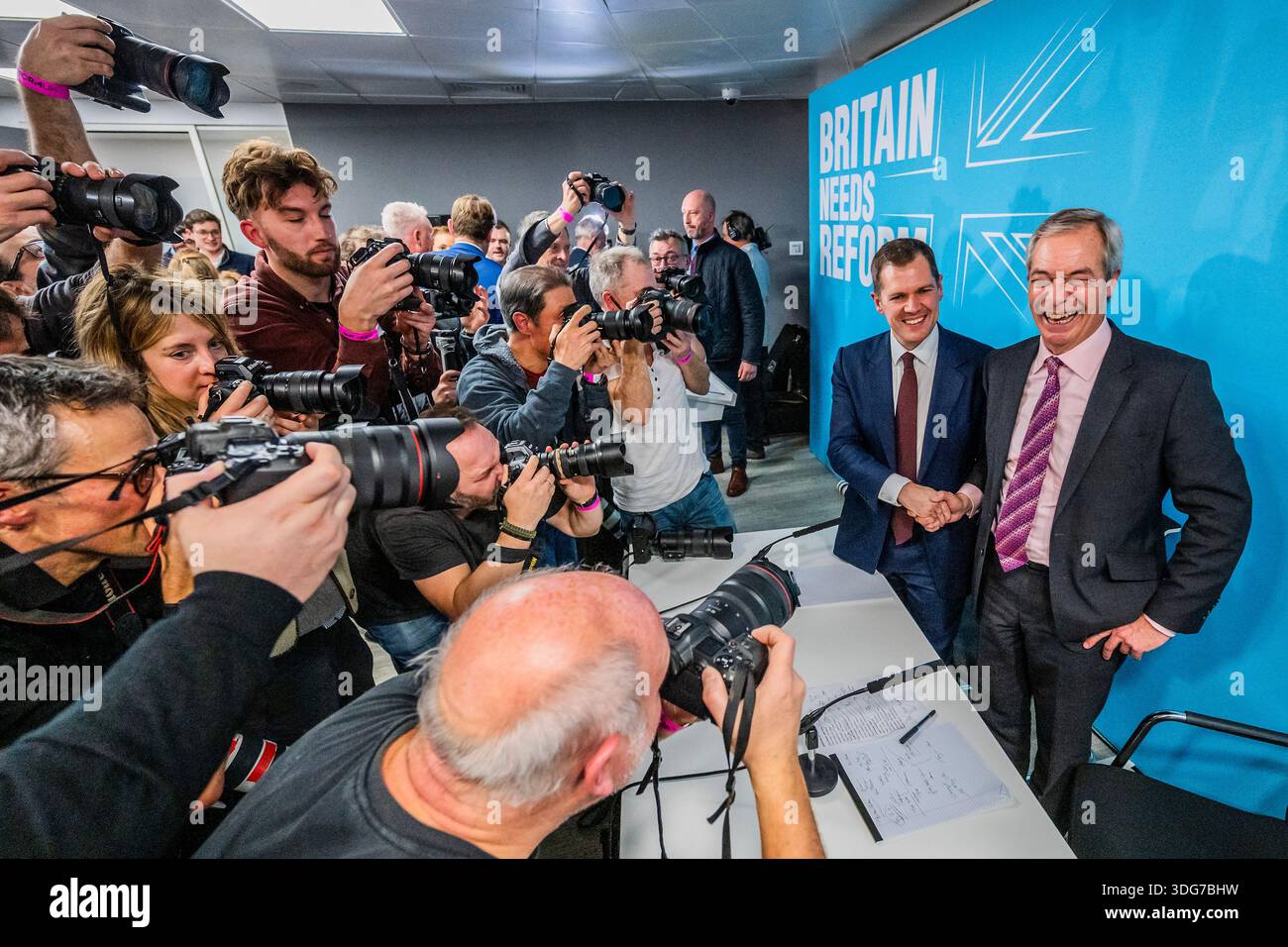Nigel farage and robert jenrick hi-res stock photography and images - Alamy