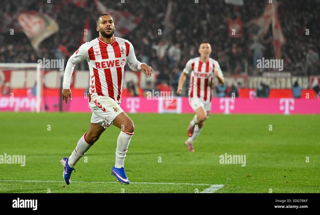 1:0 Goal, cheers, goal scorer Linton Maina (Cologne) Cologne, January ...