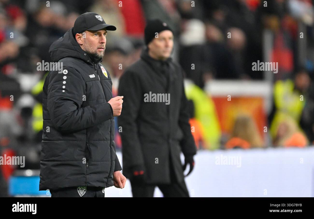 Trainer [coach] Sebastian Hoeness (Stuttgart) Leverkusen, January 10 ...