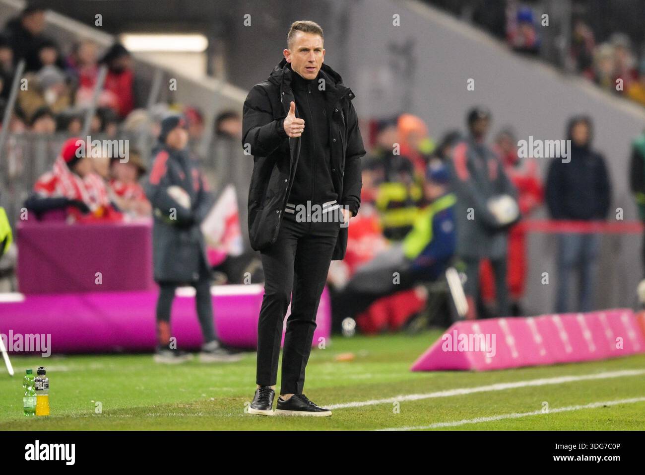 Trainer [coach] Daniel Bauer (Wolfsburg) Munich, January 11, 2026 ...