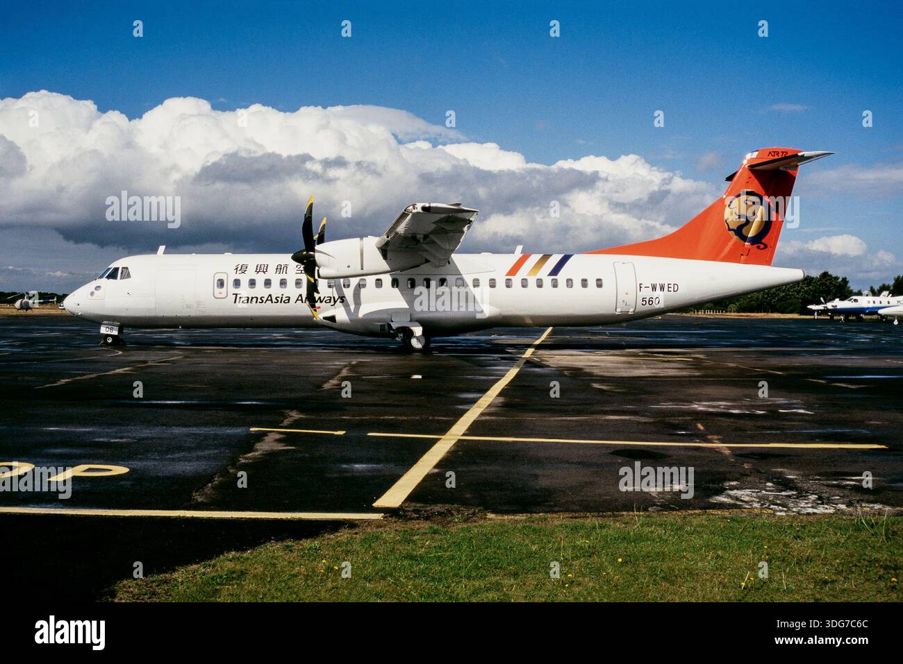 TransAsia Airways ATR ATR-72-212A plane temporarily marked as F-WWED ...