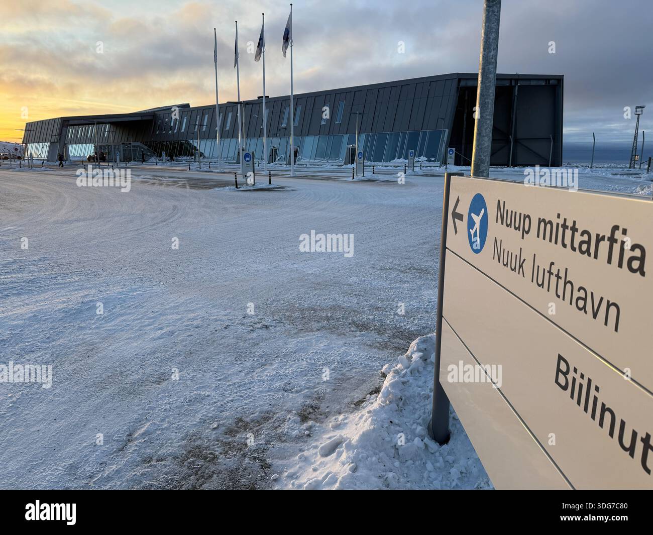 15 January 2026, Greenland, Nuuk: View of Nuuk International Airport ...